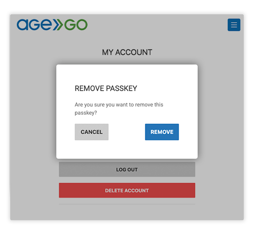 My Account | AgeGO | AgeGO - Online Age Verification Technology